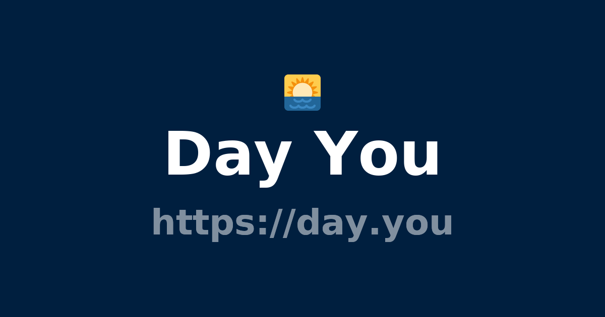 Day.you | Meanings of Days of the Week & Common Holidays